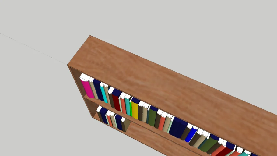Wooden Book Shelf | 3D Warehouse