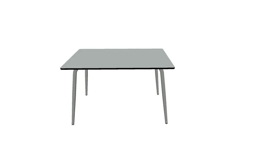 - Table SUN 120x80 - Plateau Menthe - Pieds kaki.skp | 3D Warehouse