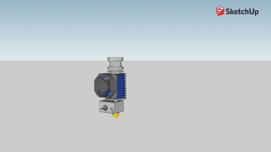 3D Printer HotEnd Extruder E3D V6 with cooler | 3D Warehouse
