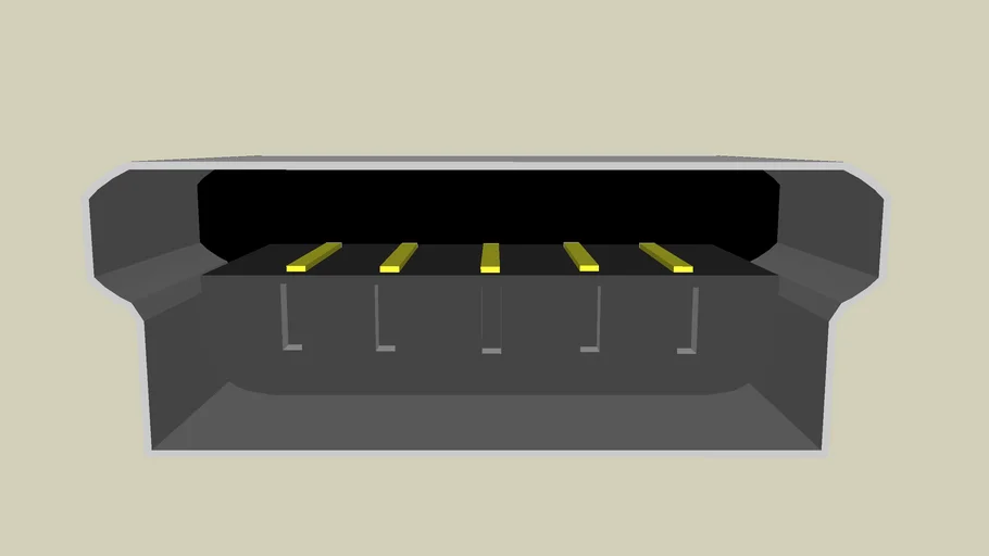 Micro USB connector | 3D Warehouse