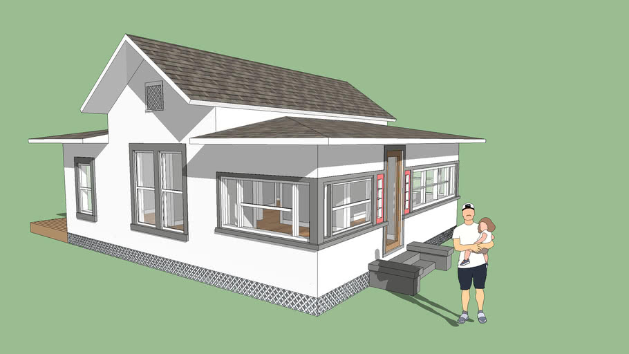 Folk Vernacular Bungalow in St. Petersburg | 3D Warehouse