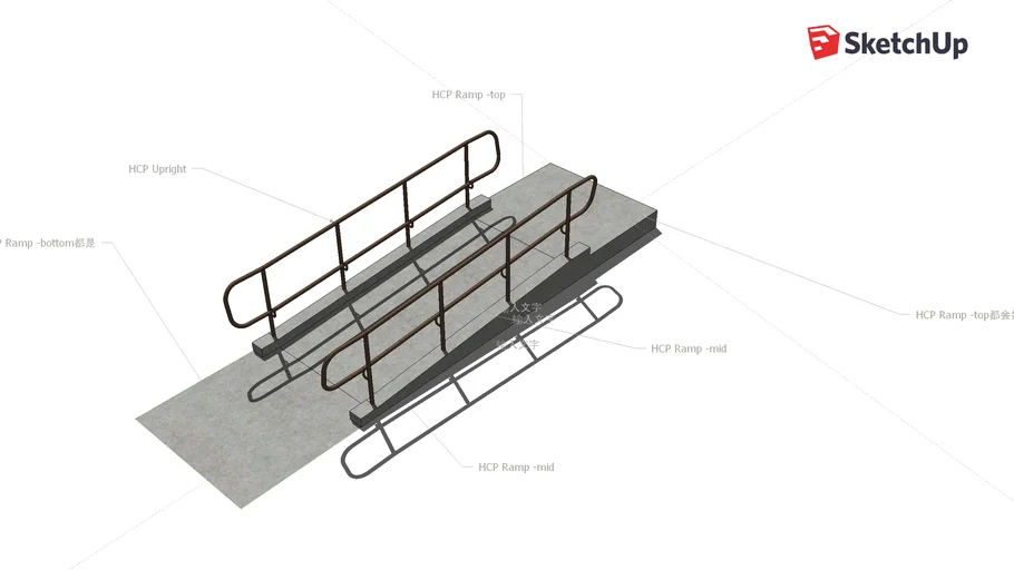 1:12 HCP Ramp Components的副本 | 3D Warehouse