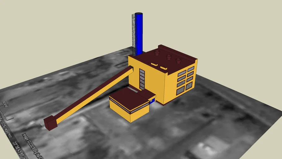 Jeden z budynków MPO Kielce | 3D Warehouse