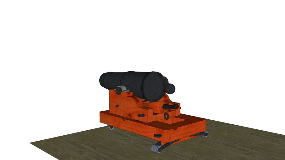 32 pounder carronade | 3D Warehouse