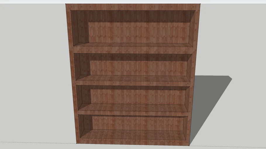 Simple Wood Shelf | 3D Warehouse