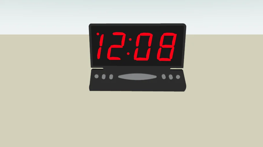 Digital Alarm Clock | 3D Warehouse