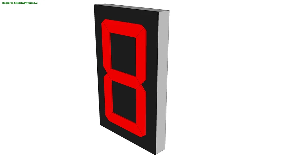 7-segment display v.2 (SketchyPhysics) | 3D Warehouse