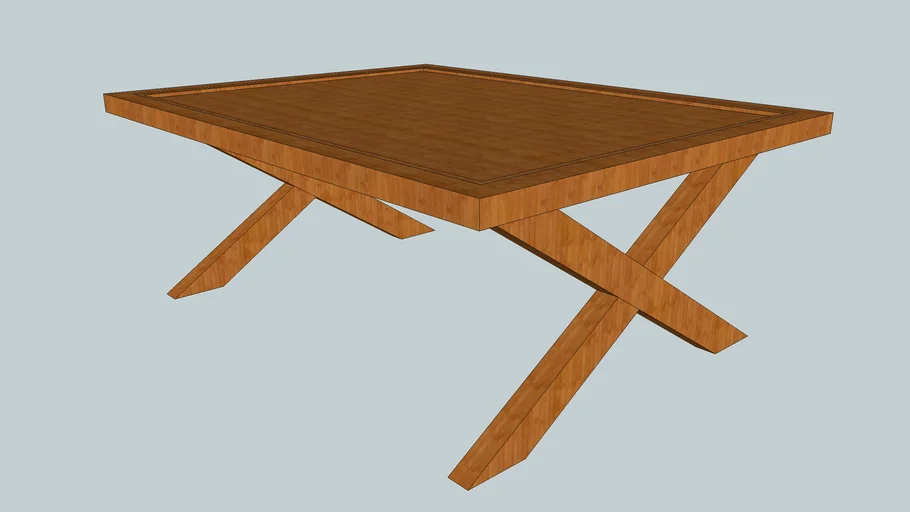 wooden table | 3D Warehouse