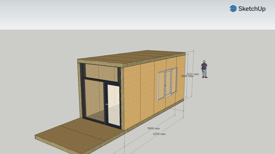 2.8x6.25m SIP panel structure | 3D Warehouse