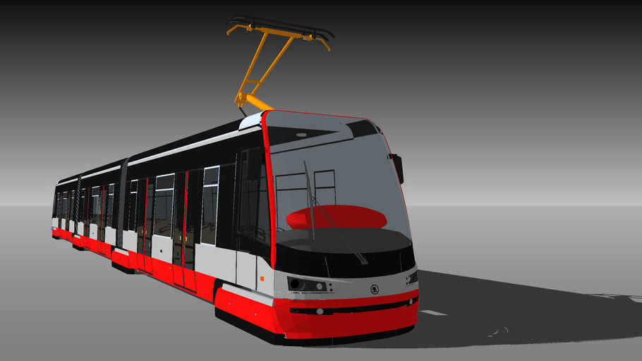 Skoda 15T, Tram | 3D Warehouse
