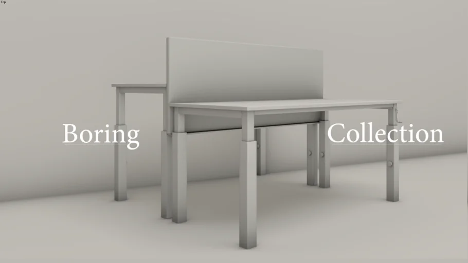 BORING Workstation screen desktop partition | 3D Warehouse