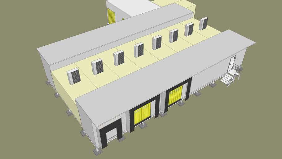 Temporary cold storage warehouse | 3D Warehouse