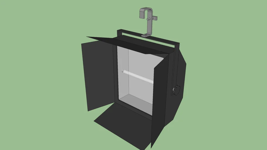 Flood Light With Barndoors | 3D Warehouse