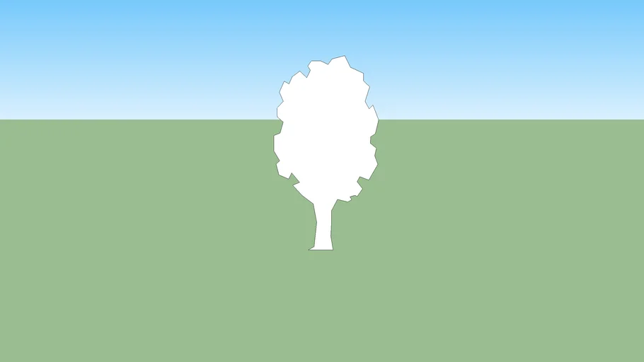 Tree White 2D | 3D Warehouse