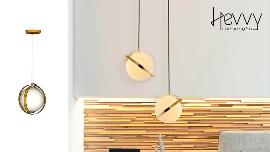 Pendente Moon - SL-5867S/H1 GD+WH | 3D Warehouse