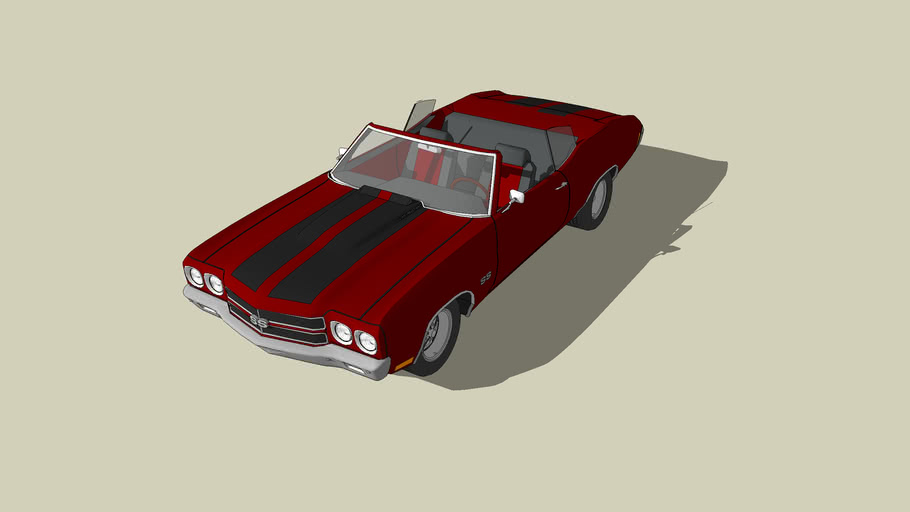 1970 Chevrolet Chevelle 454 Convertible Matte372 | 3D Warehouse