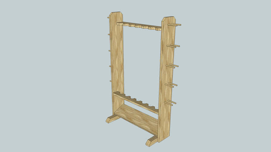Fishing Rod Rack | 3D Warehouse