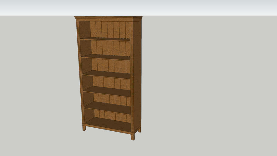 Wood bookcase | 3D Warehouse