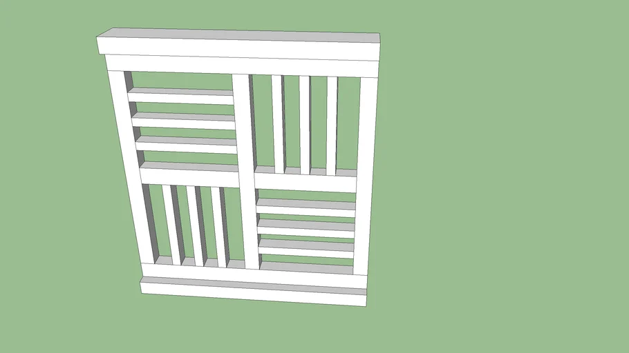 5-parquet-style-wood-railing | 3D Warehouse