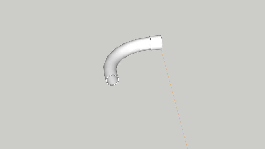 3in 90° elbow PVC conduit sched40 | 3D Warehouse