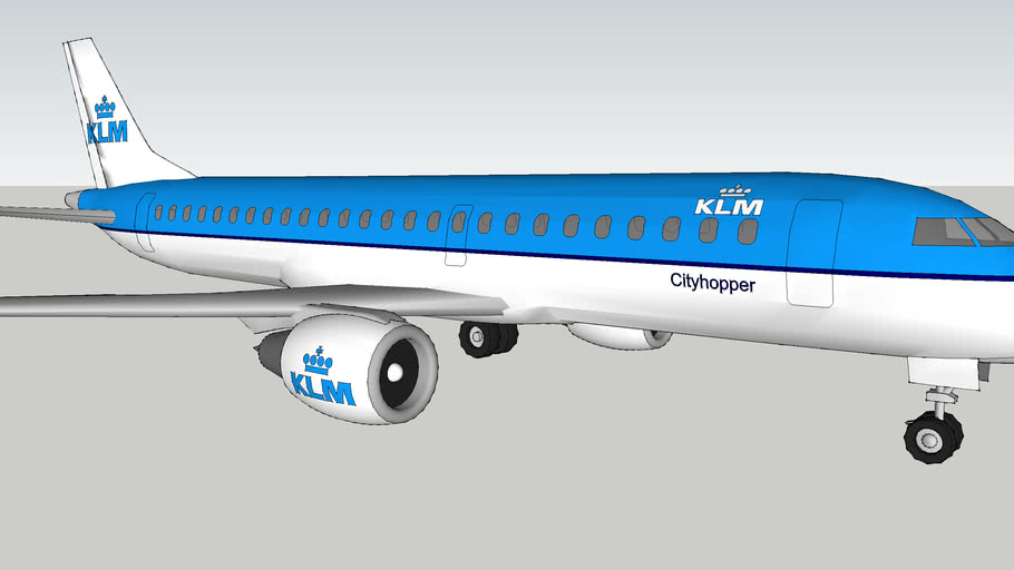 KLM Cityhopper Embraer 190 | 3D Warehouse