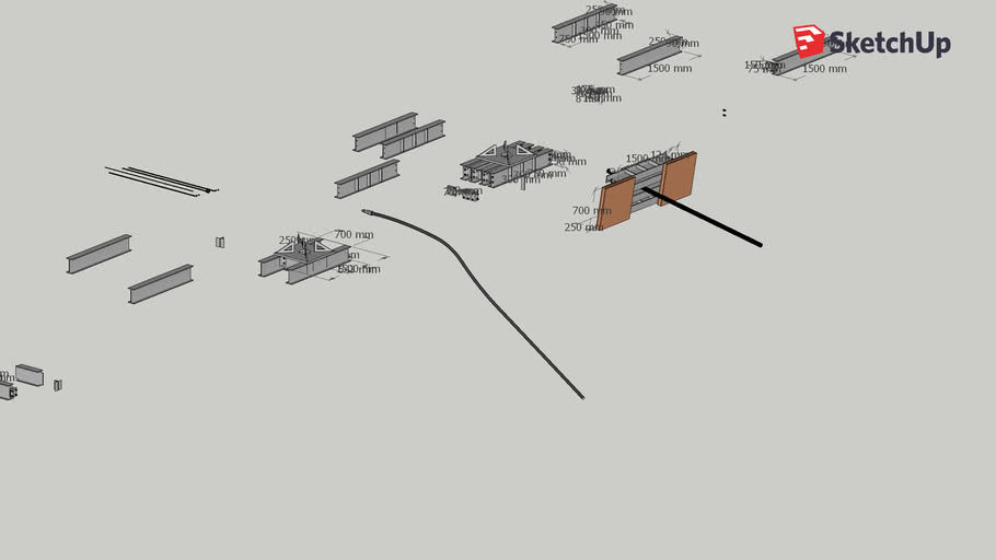 Ground anchor test frame | 3D Warehouse