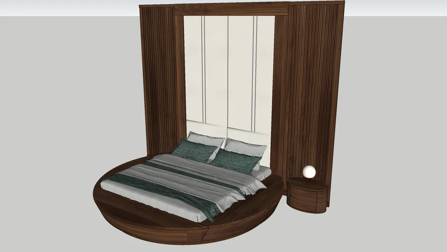 Giường Tròn AV-GN 004 | 3D Warehouse