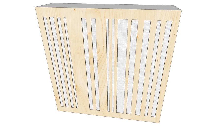 GIK Acoustics 6A Alpha Panel 600 x 600mm | 3D Warehouse