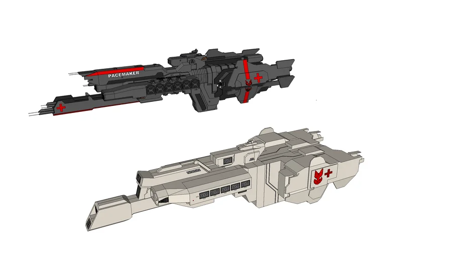 UNSC Pacemaker (Based on UNSC Adriatic- Ambulantic frigate) | 3D Warehouse