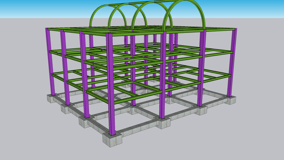 Steel & Concrete Building | 3D Warehouse