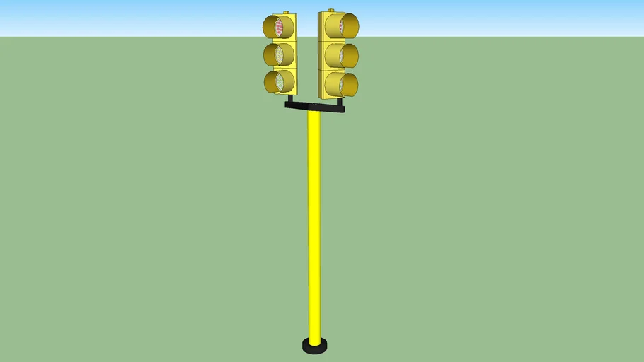 Led traffic lights in different directions | 3D Warehouse