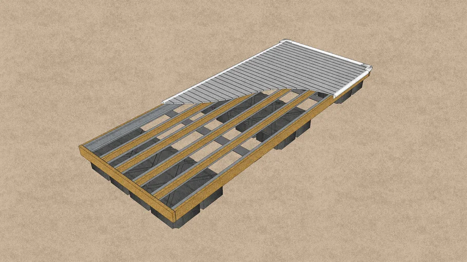 8'x20' Float Dock | 3D Warehouse