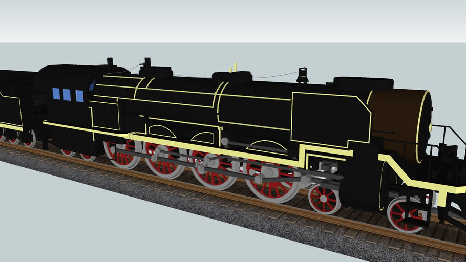 Steam Locomotive 4-8-4 | 3D Warehouse