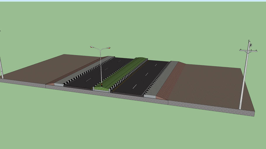 road 4 lane | 3D Warehouse
