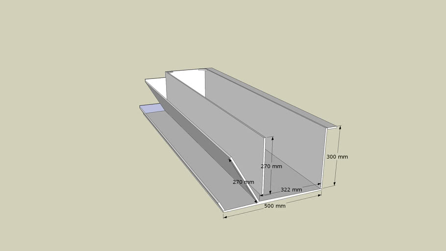 Trough for water filter and feature for pond | 3D Warehouse