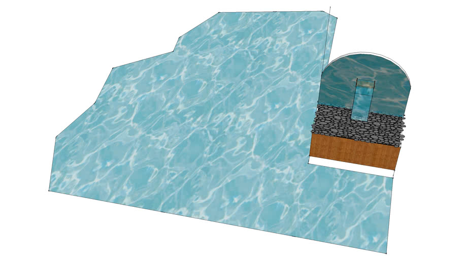 Waterfall and Koi Pond | 3D Warehouse