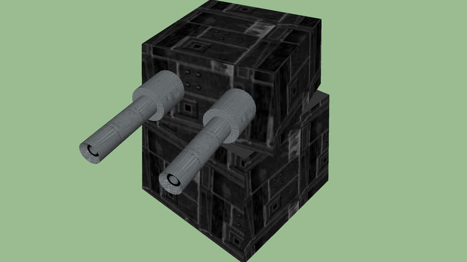 Low poly turret | 3D Warehouse