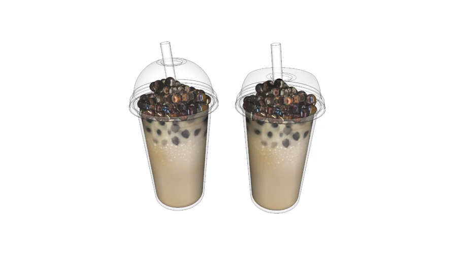 ชานมไข่มุก Bubble Mike Tea Model by Pooh | 3D Warehouse