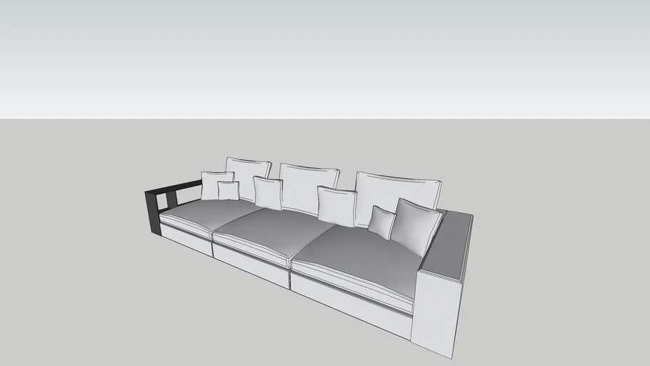 FLEXFORM - GROUNDPIECE SOFA | 3D Warehouse