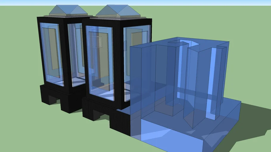 Glass Building, towers house | 3D Warehouse
