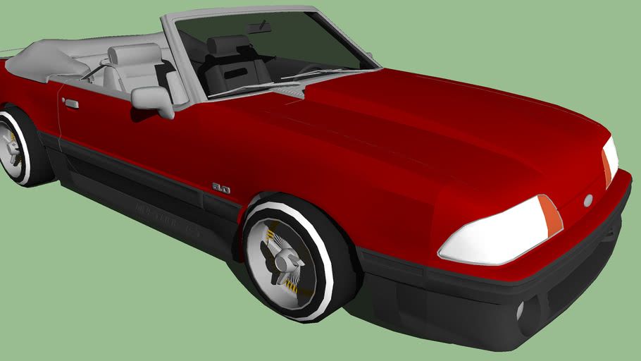 lowrider Mustang Fox body convertible | 3D Warehouse