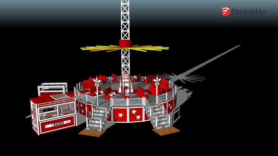 Funfair Ride - Star Flyer | 3D Warehouse