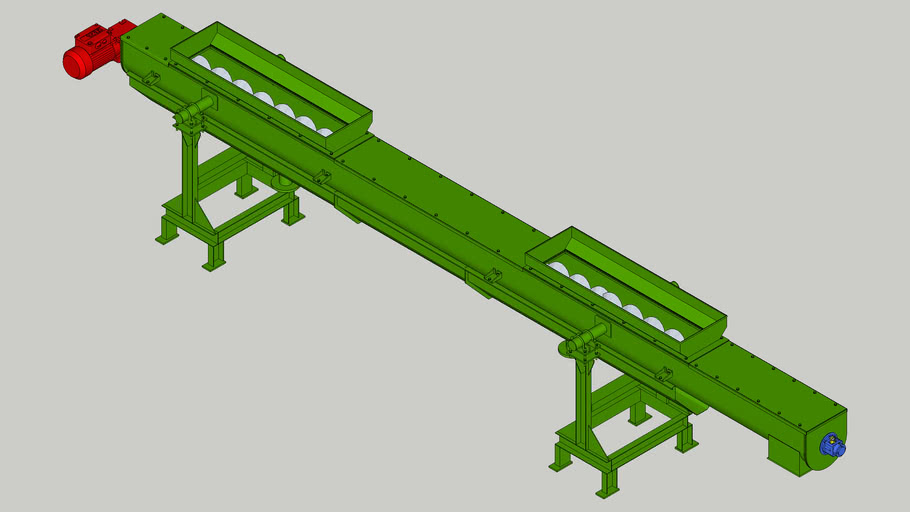 bottom screw conveyor | 3D Warehouse