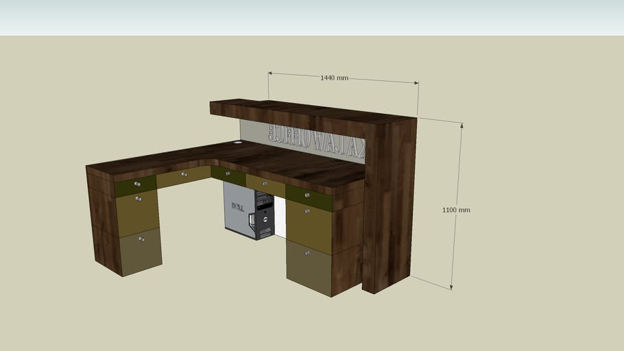 reception table | 3D Warehouse