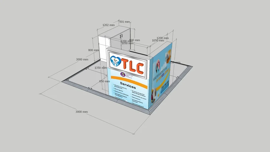 Stand 3x3 v3 | 3D Warehouse