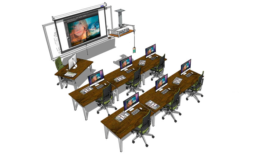Classroom for Graphic Design | 3D Warehouse