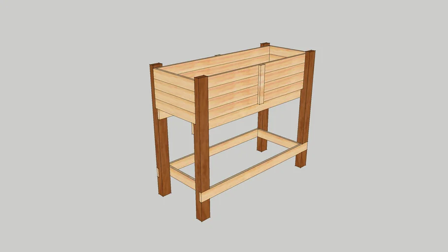 Raised Planter Box | 3D Warehouse
