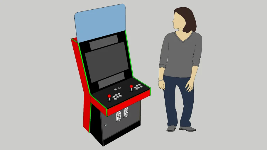 DIY arcade cabinet | 3D Warehouse