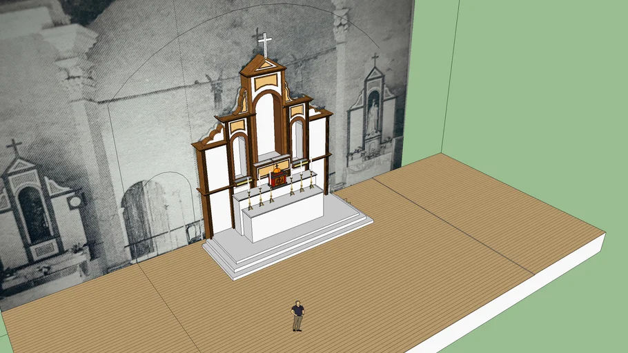 Anini-y Church Old Altar Retablo | 3D Warehouse