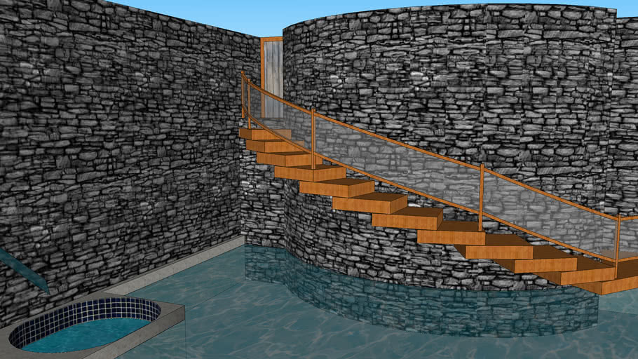 modern_inside_pool | 3D Warehouse